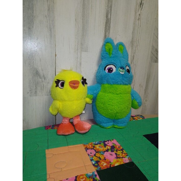 Disney | Toys | Disney Pixar Toy Story 4 3 Bunny And 8 Ducky Plush Set ...